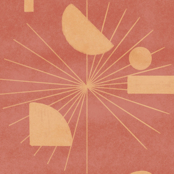 Wrought Studio " Lola Terracota Geometrical Shapes Moving " by Rodrigo Agustin Alvarez Sanchez ...